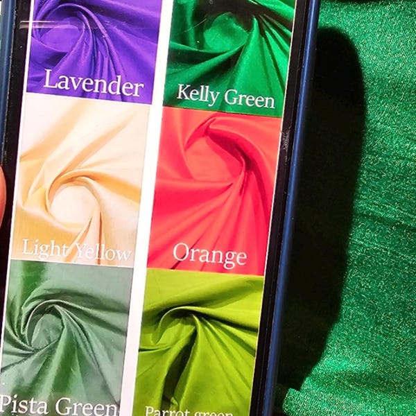 35 Colors Silk Taffeta Fabric-plain Taffeta Silk Fabric- Silk Fabric ...