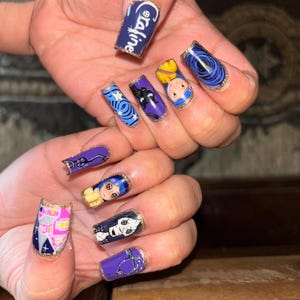 Terrifier Art the Clown Press on Nails (hand Painted and Reusable) - Etsy