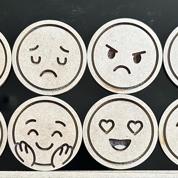 Cute Emotions Magnet SVG Bundle | 17 Adorable Designs for Laser Cutting ...