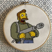 Mr Sparkle the Simpsons PDF Cross Stitch Pattern - Etsy