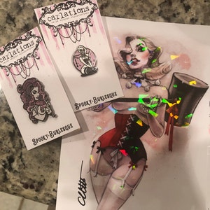 Booty Witch Spooky Burlesque Enamel Pin by Carlations | Etsy