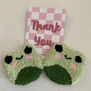 Punch Needle Mug Rug Daisy Coaster Handmade Housewarming - Etsy