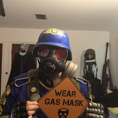 WEAR GAS MASK Sign Gas Mask Signs Danger Wear Gas Mask - Etsy