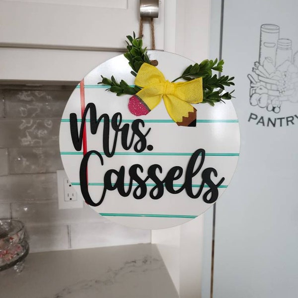 Teacher Gift, 3D Name Sign Classroom Decor- Teacher Graduation Gift ...