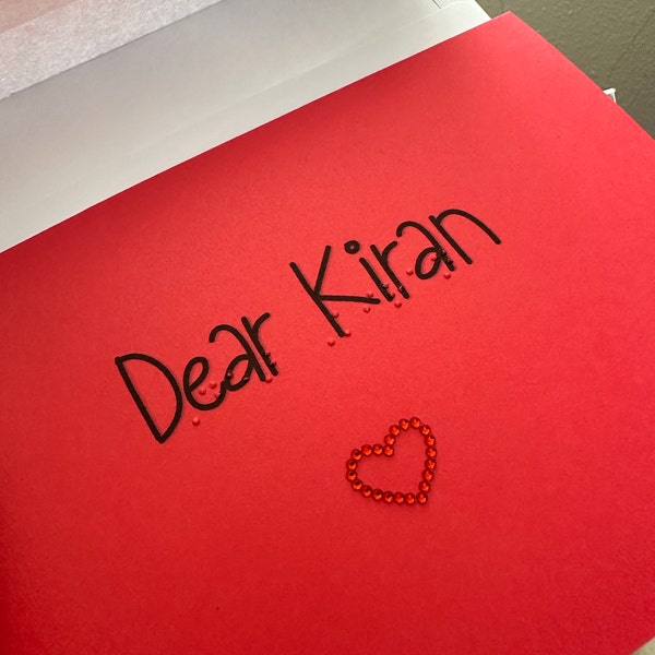 Customizable Braille Greeting Cards - Etsy