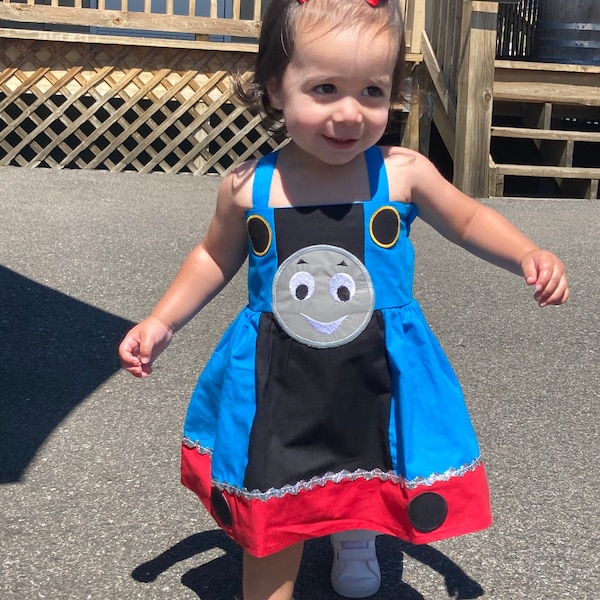 Girl's Train Inspired Dress, Girl's Train Character Dress, Girl's ...