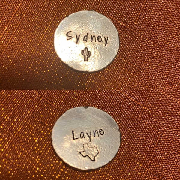 Personalized Toss Coin - Custom Couples Flip Coin - Heads or Tails ...