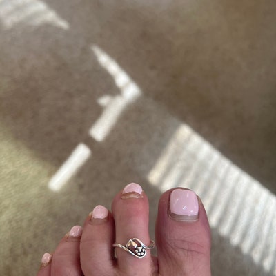 Adjustable Sapphire Toe Ring Sterling Silver Deep Blue Sea Toe Ring ...