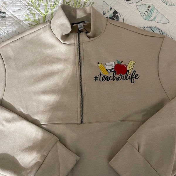 Teacher Life Embroidery Design: Back to School (instant Download) - Etsy