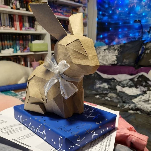Rabbit Paper Model , Bunny Paper Model ,papercraft , DIY , Low Poly ...