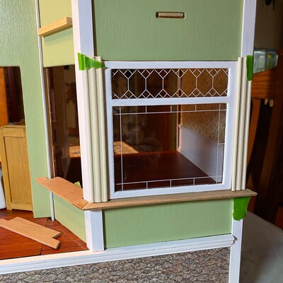 New 16 Sheets Dollhouse 1/12 Scale Wall Brick Stone 20x28cm Each Sheet ...