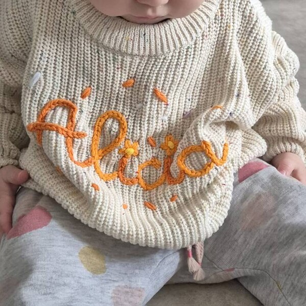 Cherished Custom Baby Sweaters: Personalize Their Name With Exquisite ...