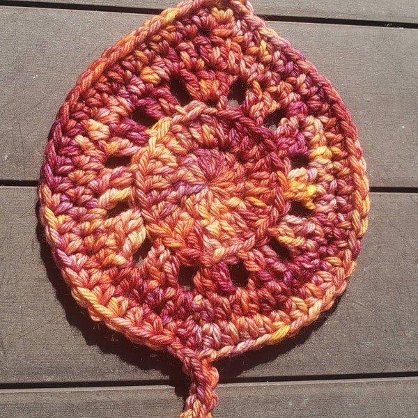 Crochet Leaf Coaster PATTERN, Leaf Coasters, Fall Leaves Crochet ...