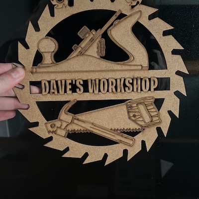 Personalised Workshop DIY Sign,tools Plaque,gift for Him, Present,gift ...