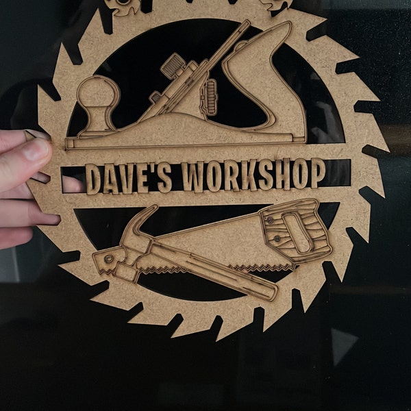 Personalised Workshop DIY Sign,tools Plaque,gift for Him, Present,gift ...