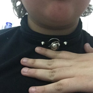 Black Faux Leather Adjustable O Ring Double Straps Spike Stud - Etsy