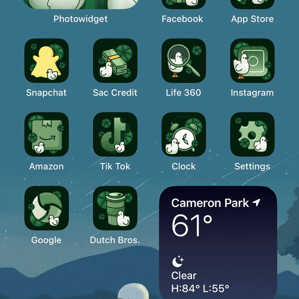 Cute Frog Desktop Wallpaper Pack Mushroom Cottage Core Folder Icons for ...