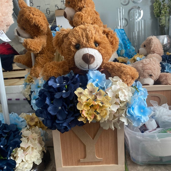 Baby Shower Centerpiece Block Letters, Large Wooden Alphabet Blocks ...