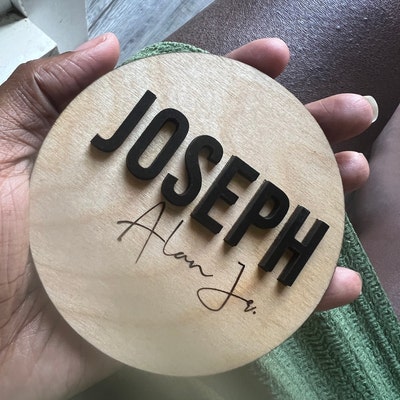 Name Plate for Baby Baby Birth Announcement Sign Wooden Baby - Etsy