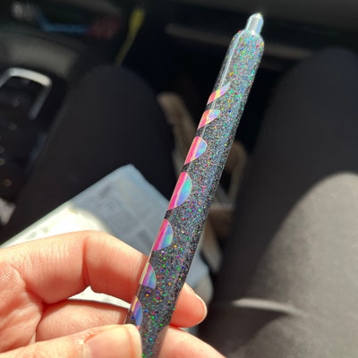 Phases of the Moon Glitter Gel Pen, Custom Epoxy Glitter Pen, Custom ...