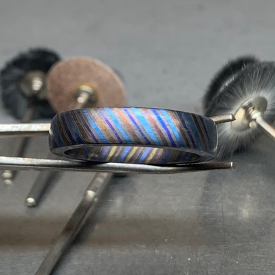 Titanium Damascus Rod ti Damascus Rod3 - Etsy