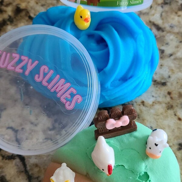 Frozen Slushie Slime ~ Fuzzy Slimes~ Blue Raspberry Scent - Etsy