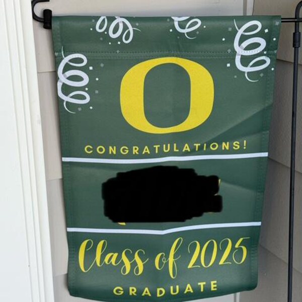 Custom Graduation Flag, Graduate Yard Sign, College Grad Flag, College ...