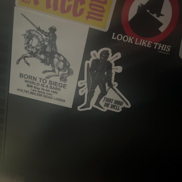 Fight Hard Knight Sticker - Etsy