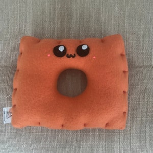 Kawaii Cheese Cracker Plush, Cute Chedder Snack Pillow, Play Food Toy ...
