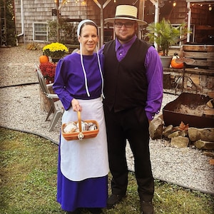 Amish Woman's Covering Extra Large Cap Kapp Bonnet With Strings Prayer ...