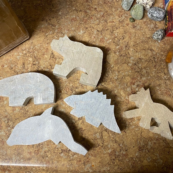 Soapstone Animal Carving Pack: Educational Kids DIY Craft (5 Piece) - Etsy