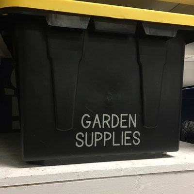 Custom Storage Bin Labels Custom Organizing Stickers Storage Tub Decals ...