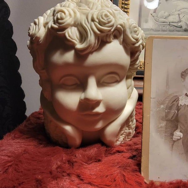 3D Printed Resin Grave Marker A Duplicate of a Real Life Gravemarker. Draped Urn and Floral ...