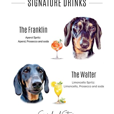 Custom Pet Seating Chart, Dog Seating Chart Sign, Custom Seating Chart ...