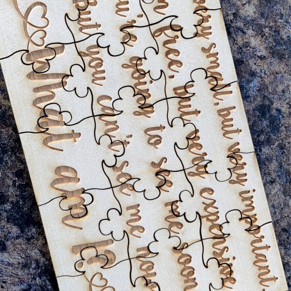 What Am I? Baby Reveal Riddle Puzzle - Basswood Jigsaw Puzzle Fun Put ...