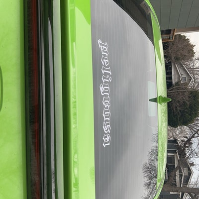 Custom Windshield Decal Insert Your Own Text - Etsy