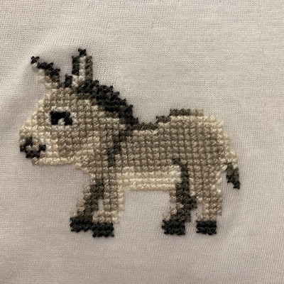 Donkey Cross Stitch Pattern PDF Donkey Embroidery Instand Download ...