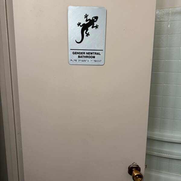 Urinals & Toilets Sign With Braille Restroom Sign - Etsy UK