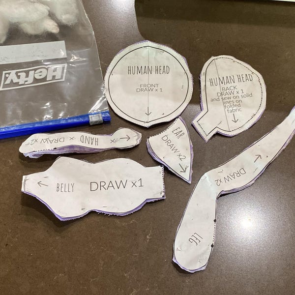 PDF Slim Fungi Sprite Sewing Pattern - Mushroom - Etsy