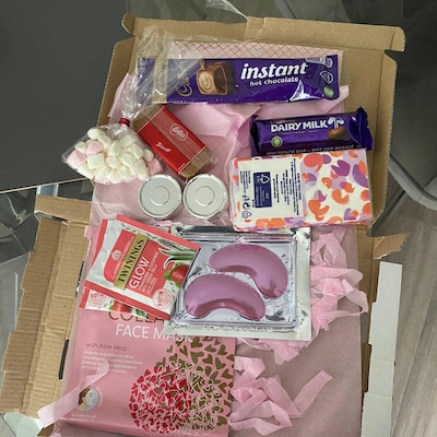 MENS HAMPER BOX Birthday Hamper for Him, Man Gift Hamper, Care Package ...