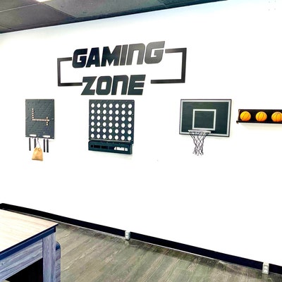 Gaming Zone, 3D Wall Decor, Video Games Sign, Gameroom Sign Gifts ...