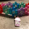 Rainbow Carousel Kandi Cuff - Etsy