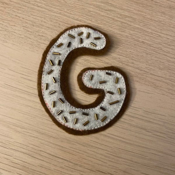 PDF Pattern for Lowercase Felt Sprinkled Sugar Cookie Alphabet Letters ...