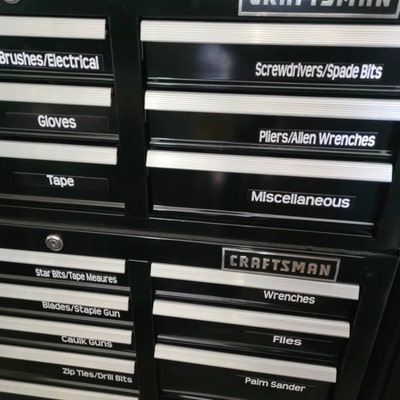 Custom Tool Box Magnets Labels Mechanics Craftsman Snap on Kobalt - Etsy