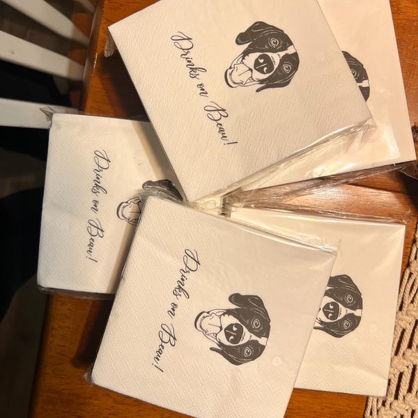 Personalized Love Note Handwriting Napkins, Custom Valentine's Day ...