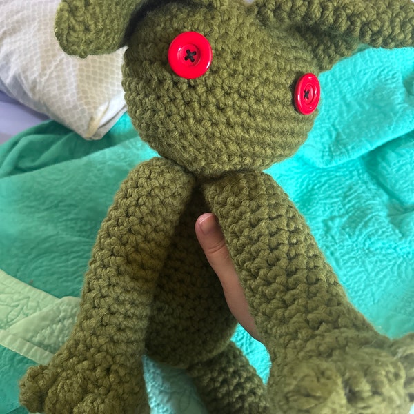 Mothman Mini Cryptid Creature Plush Doll Designed and Crocheted by Luci ...