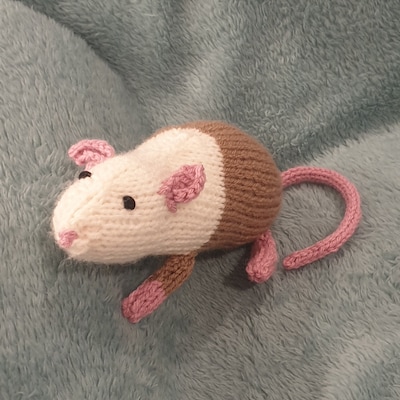 Rat Knitting Pattern PDF Cute Toy Domestic Rats Cuddly Beginners Knit ...