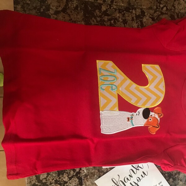 Secret Life of Pets Birthday Shirt,2nd Birthday Dog Shirt, 2nd Birthday ...