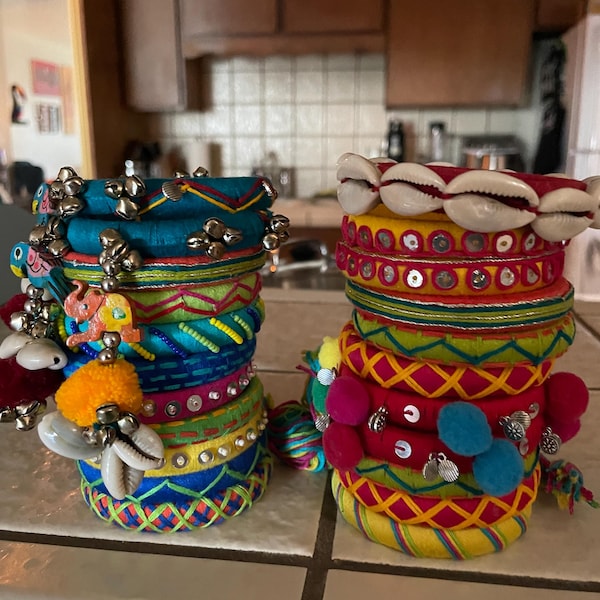 Taashacrafts Multicolour Bangles - Etsy