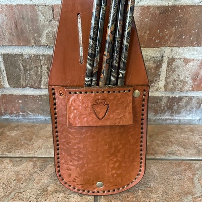 Leather Archery Target Quiver With or Without Accessory Pouch - Etsy